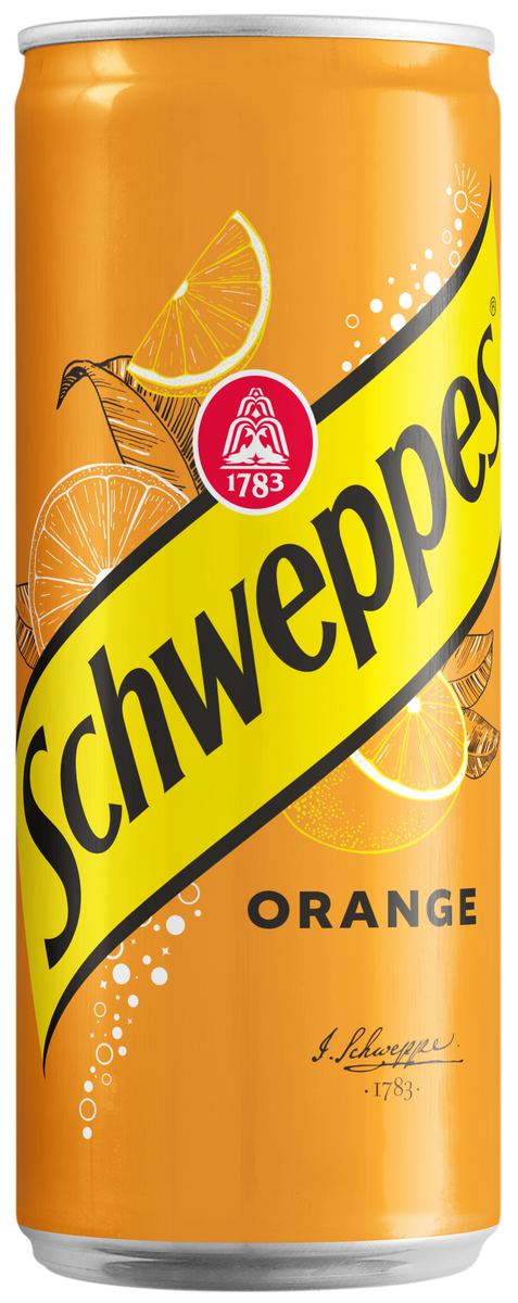 Bautura racoritoare carbogazoasa Schweppes Orange, Doza, 24 x 0.33L ...
