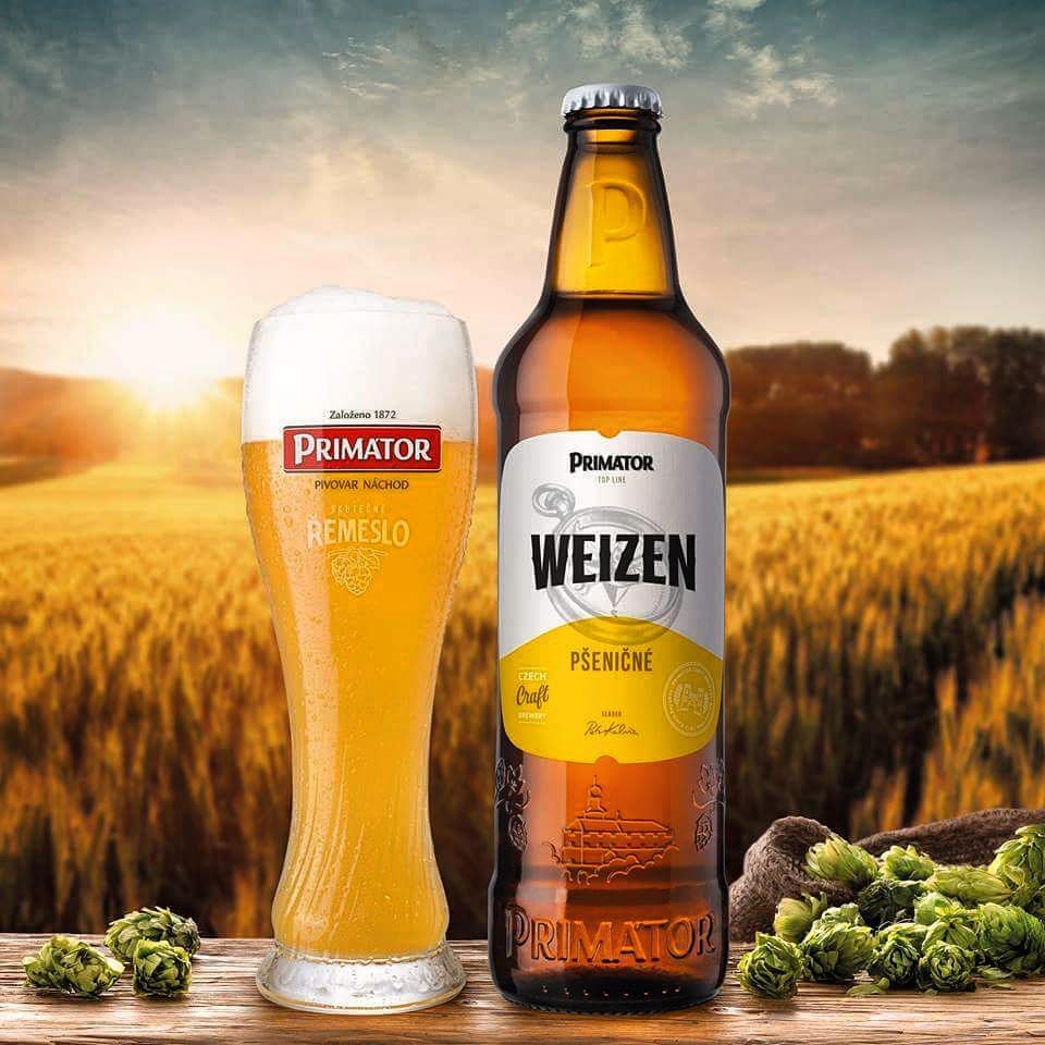 Bere Primator nefiltrata Weissbier (Top Fermented), 4.8%, Sticla 0.5L ...