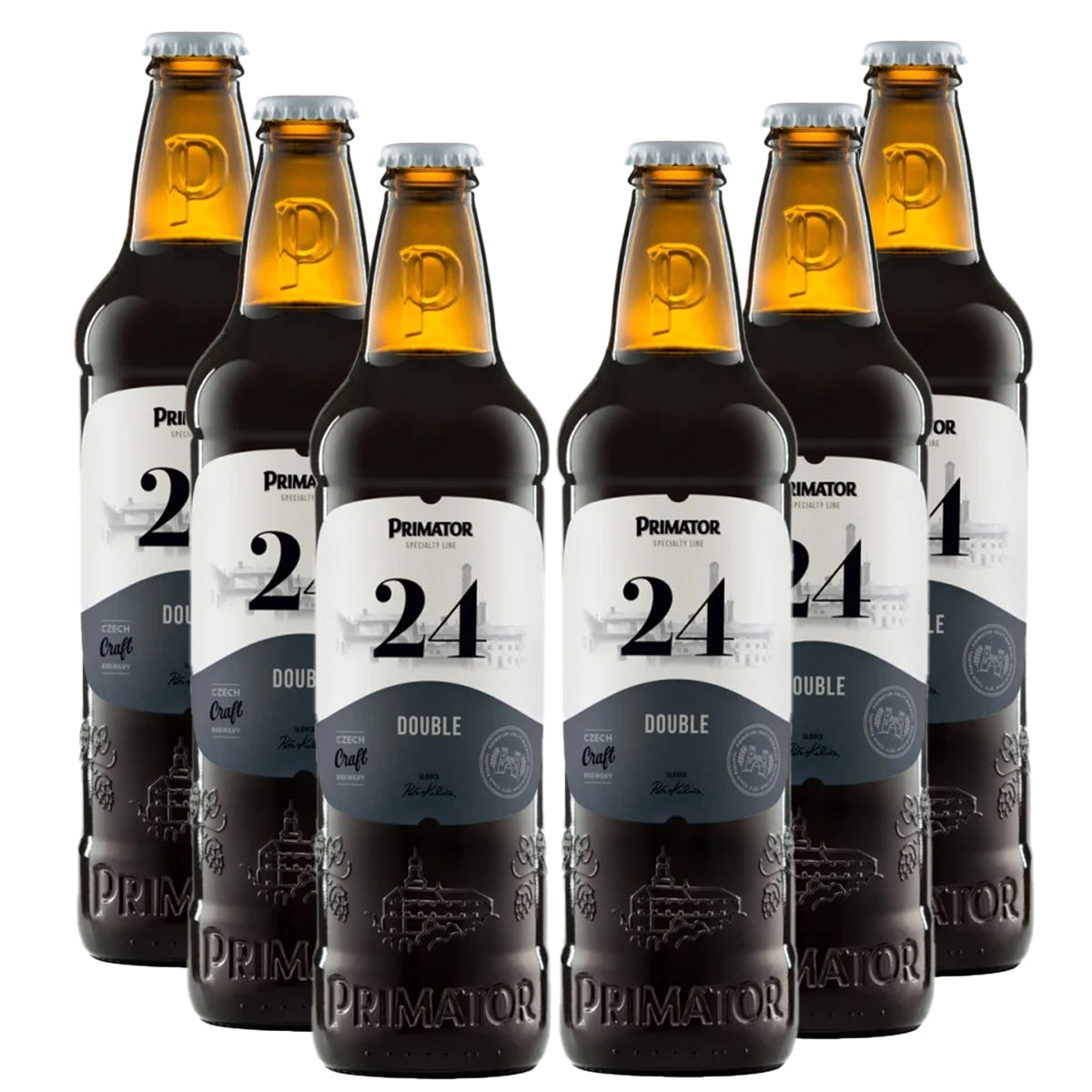 Bere bruna speciala Primator Double 24, 10.5%, Sticla 0.5L, 6 sticle ...