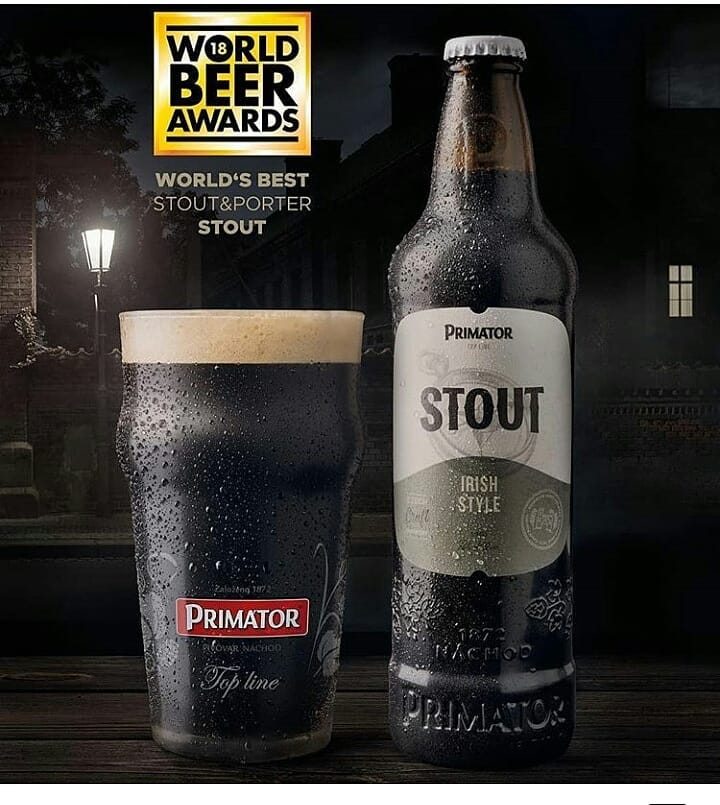 Bere neagra Primator Stout Irish Style (Top Fermented), 4.7%, Sticla 0 ...